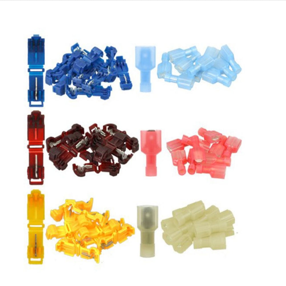 30 Pcs T-type Branch Terminal Connector Electrical Connectors Cable ...