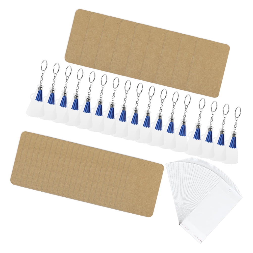 HOMEMAXS 30 Sets Blank Keychains Acrylic Keychain Blank Horn Keychain ...