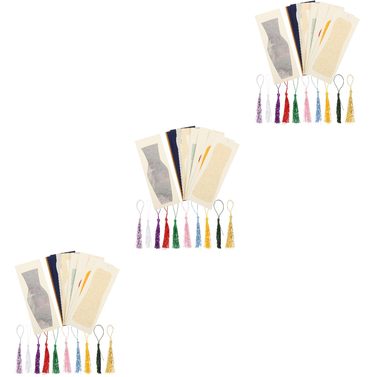 HOMEMAXS 30 Sets DIY Paper Bookmarks with Tassel Reading Bookmarks ...
