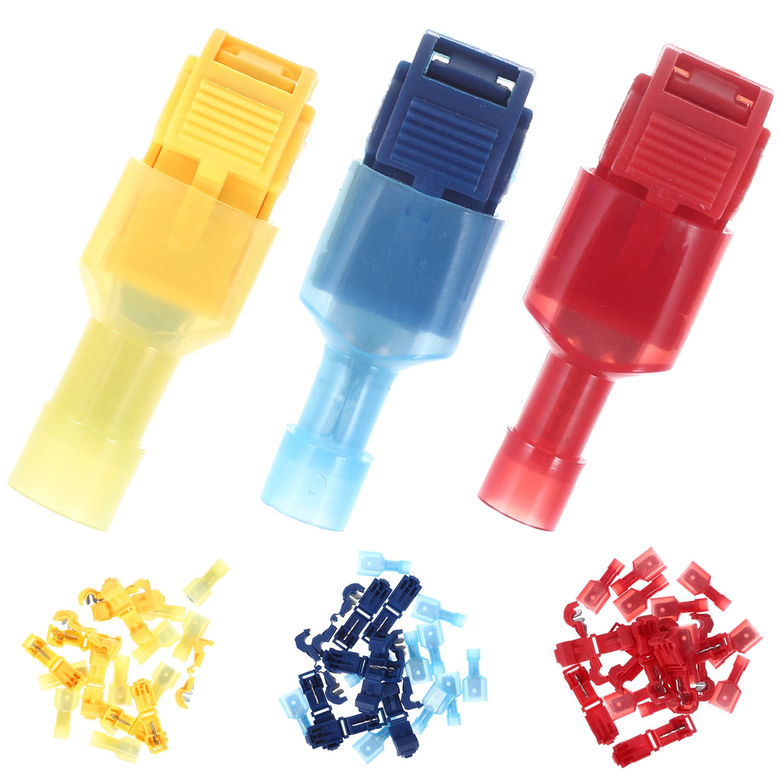 HOMEMAXS 30 Sets of Electrical Wire Connectors Wire Splice Connectors ...