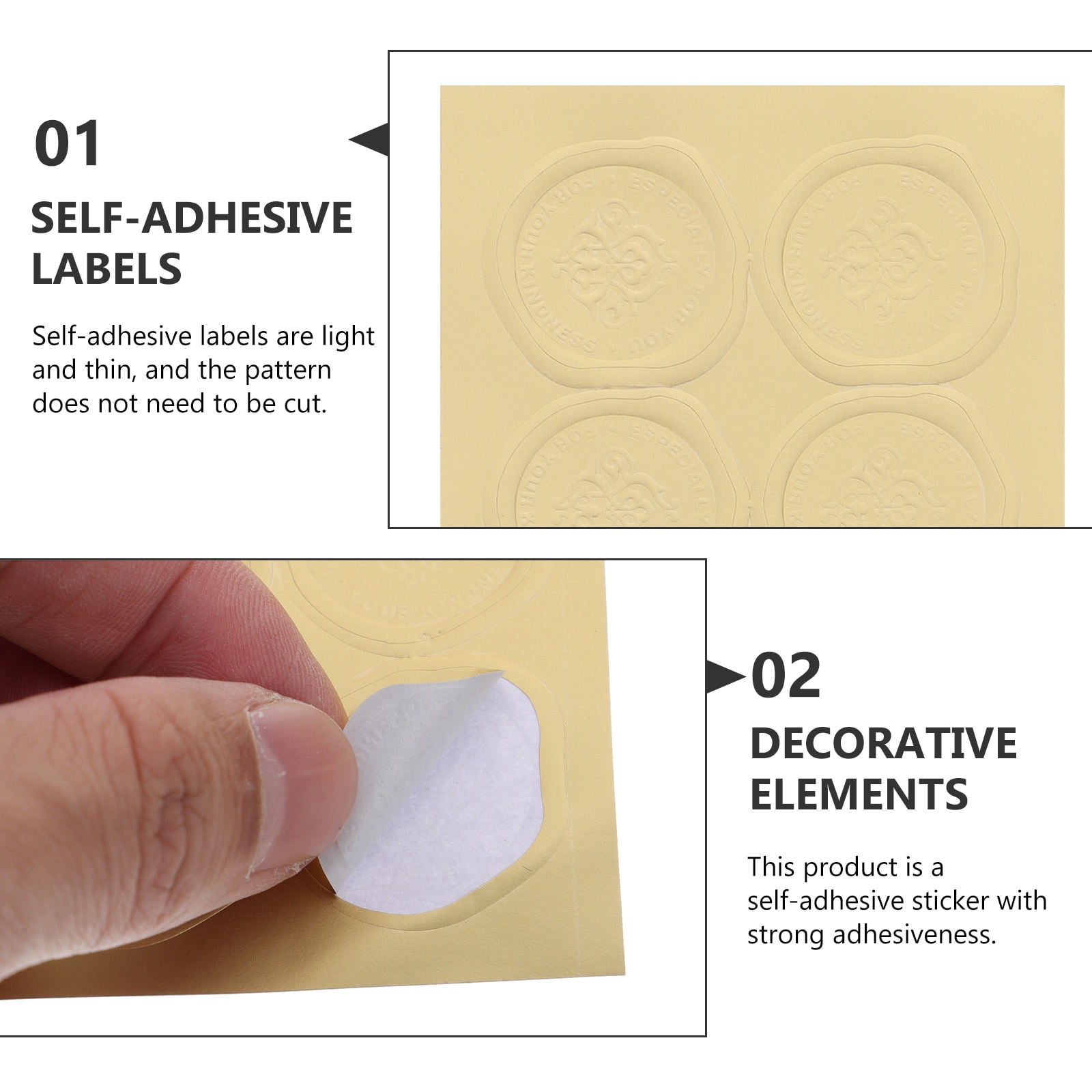 HOMEMAXS 30 Sheets Sticker Gift Box Sealing Envelope Stickers - Walmart.com