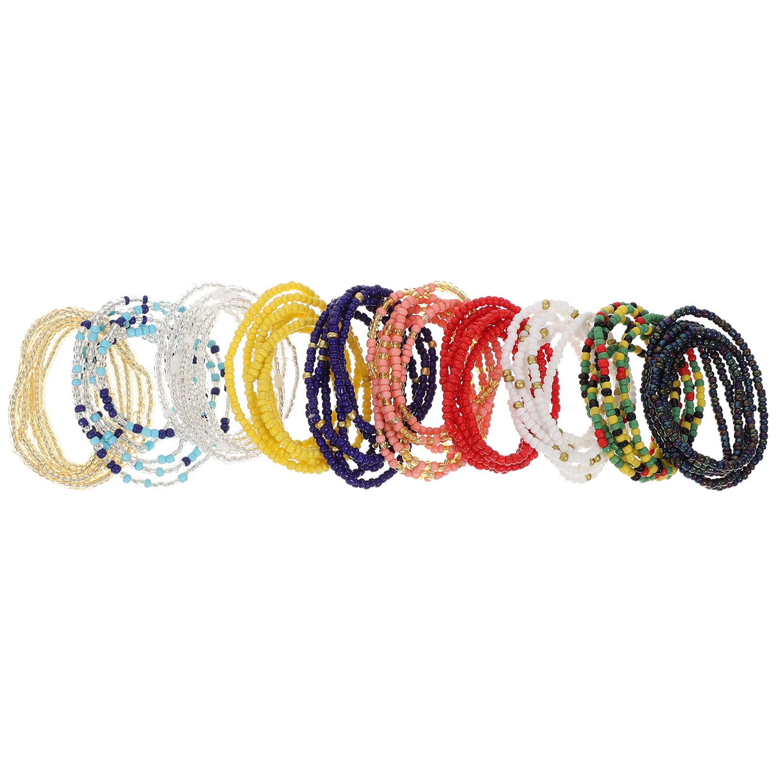 HOMEMAXS 30 pcs Beach Chains Colorful Rice Waist Chains Belt Chains ...