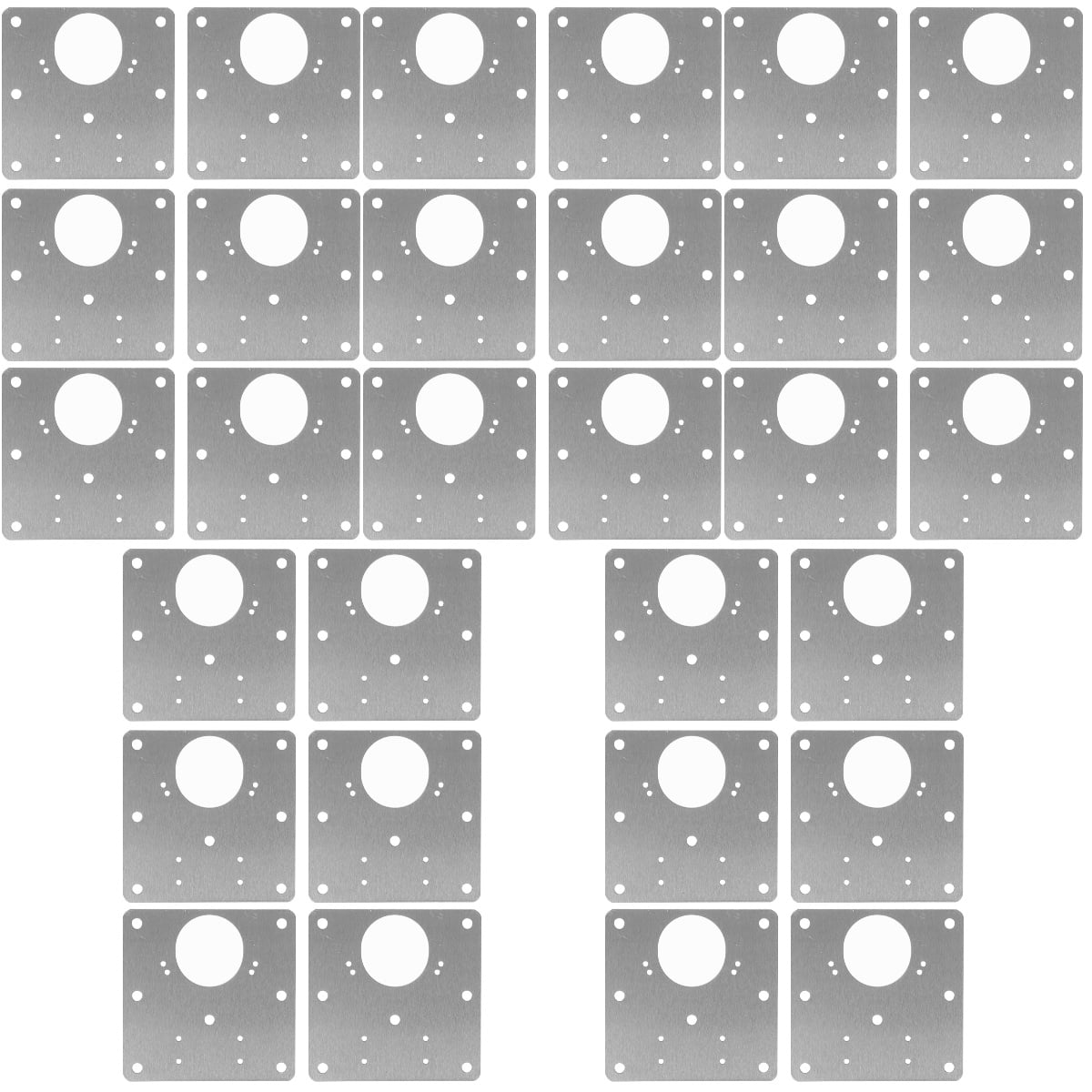 HOMEMAXS 30 pcs Cabinet Hinge Repair Plates Hinges Repair Fixing Plates ...