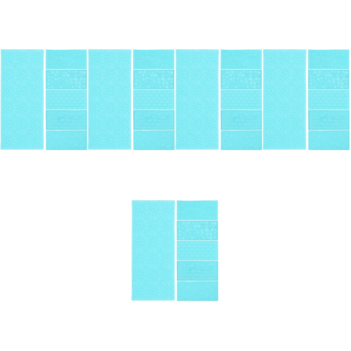 HOMEMAXS 30 pcs Clay Impression Mats Clay Texture Impression Mat ...