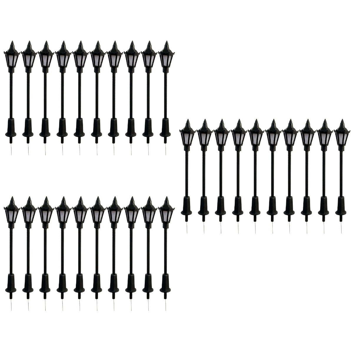 HOMEMAXS 30 pcs Mini House Street Light Models Decorative Street Light ...