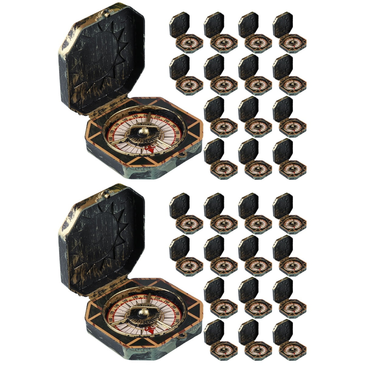 HOMEMAXS 30 pcs Party Plastic Compass Prop Pirate Compass Toys Plastic ...