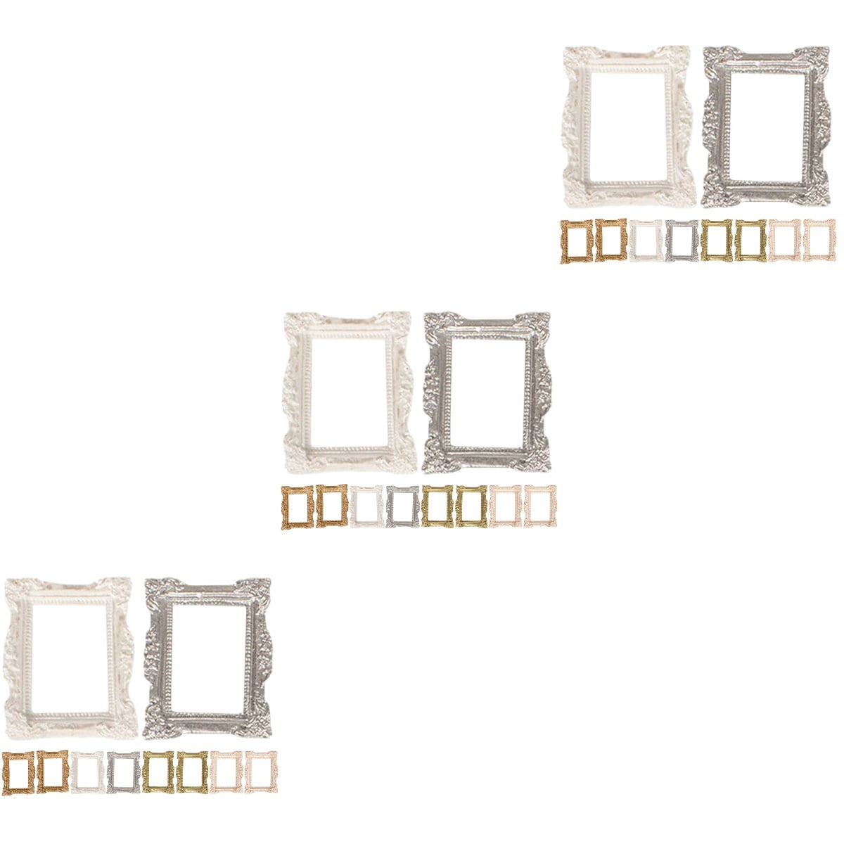 HOMEMAXS 30 pcs Photo Frames Charms Vintage Picture Frame Prop European ...