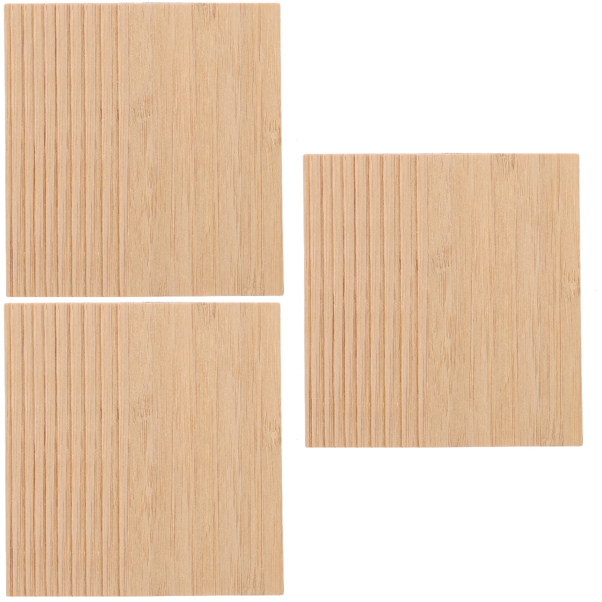HOMEMAXS 30 pcs Plain Unfinished Bamboo Rectangular Cutouts Multi-use ...
