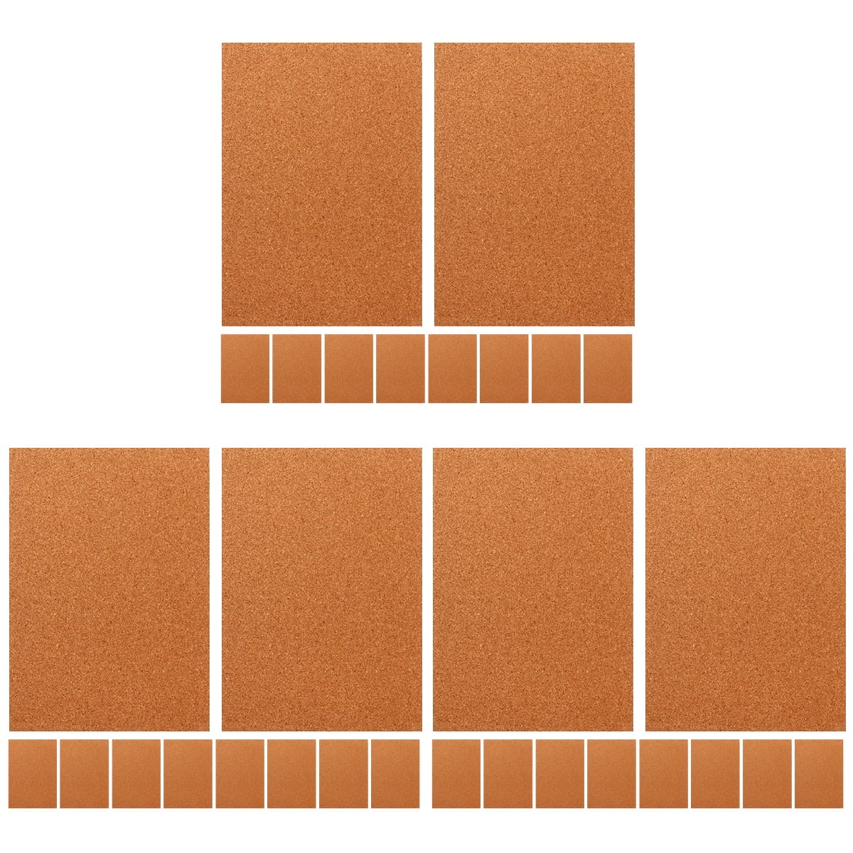 HOMEMAXS 30 pcs Reusable Cork Board Small Message Board Cork Board ...