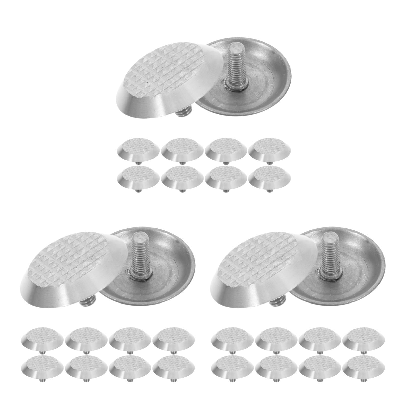 HOMEMAXS 30 pcs Tactile Paving Nails Safety Tactile Markers 304 Stainless Steel Blind Road Studs ...