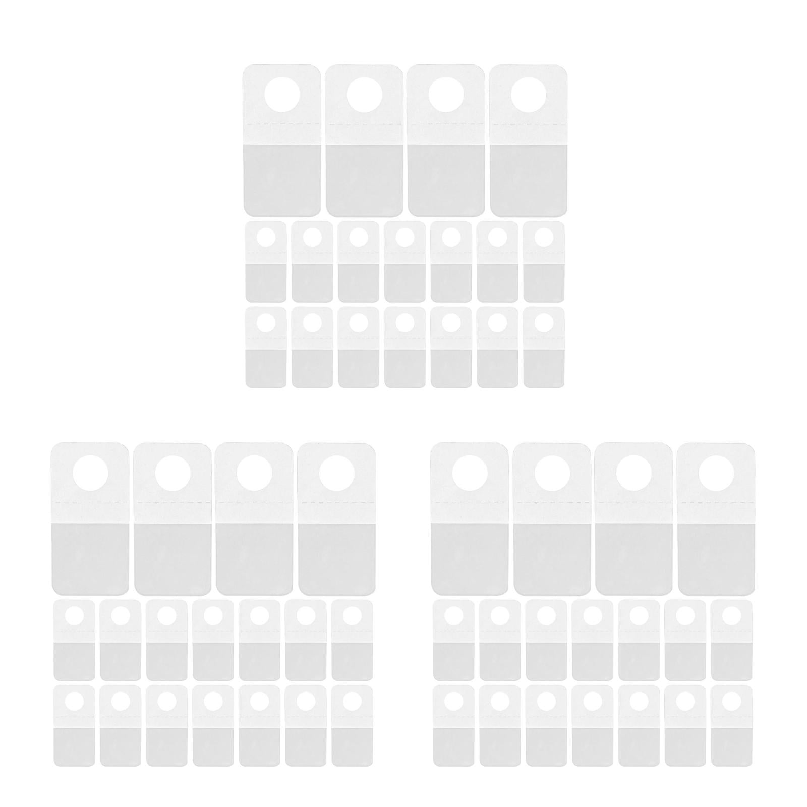 HOMEMAXS 300 Pcs Small Clear Adhesive Hanging Tabs With Round Hole For ...