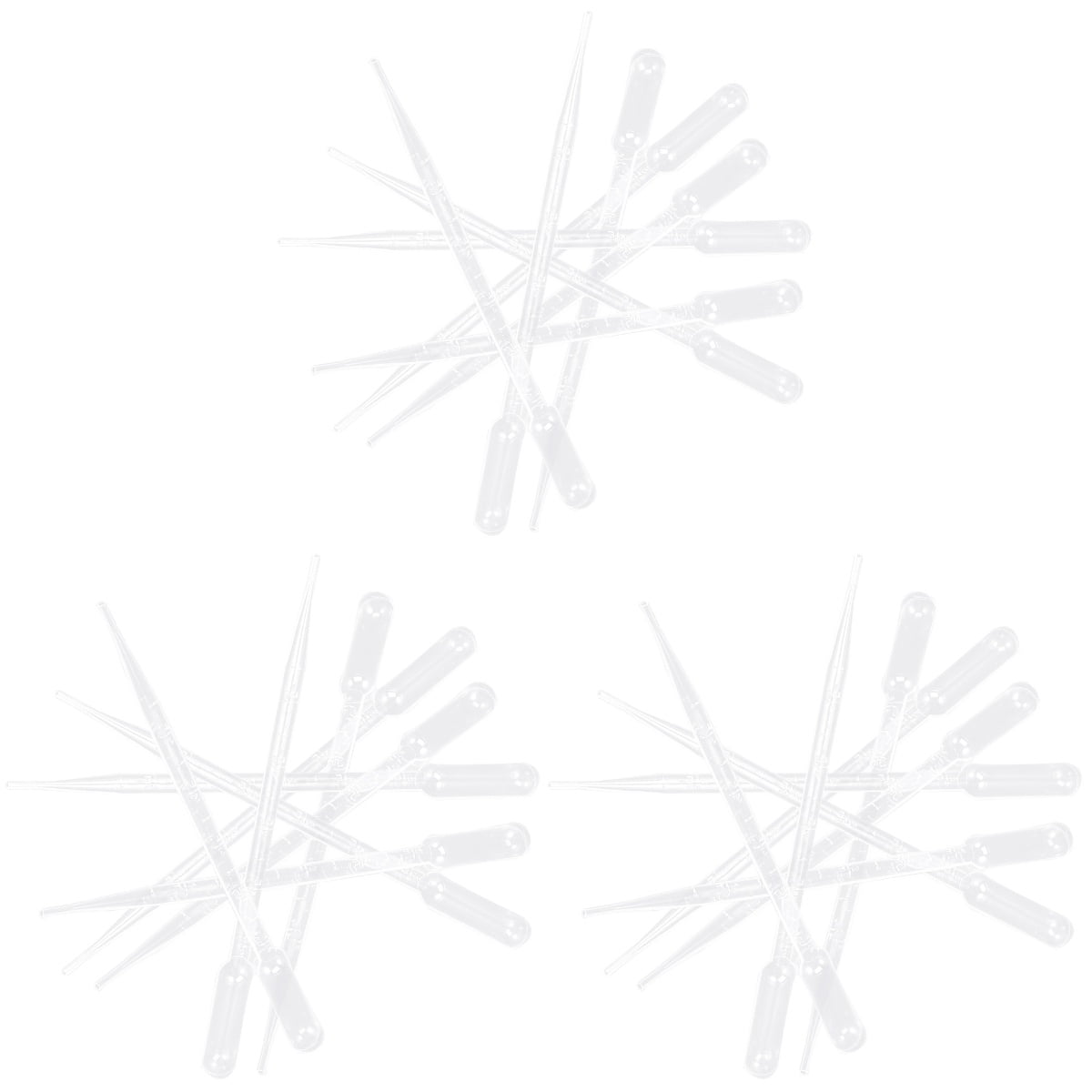300 pcs Dropper Pipettes Essential Oil Transfer Disposable Plastic 3ml ...