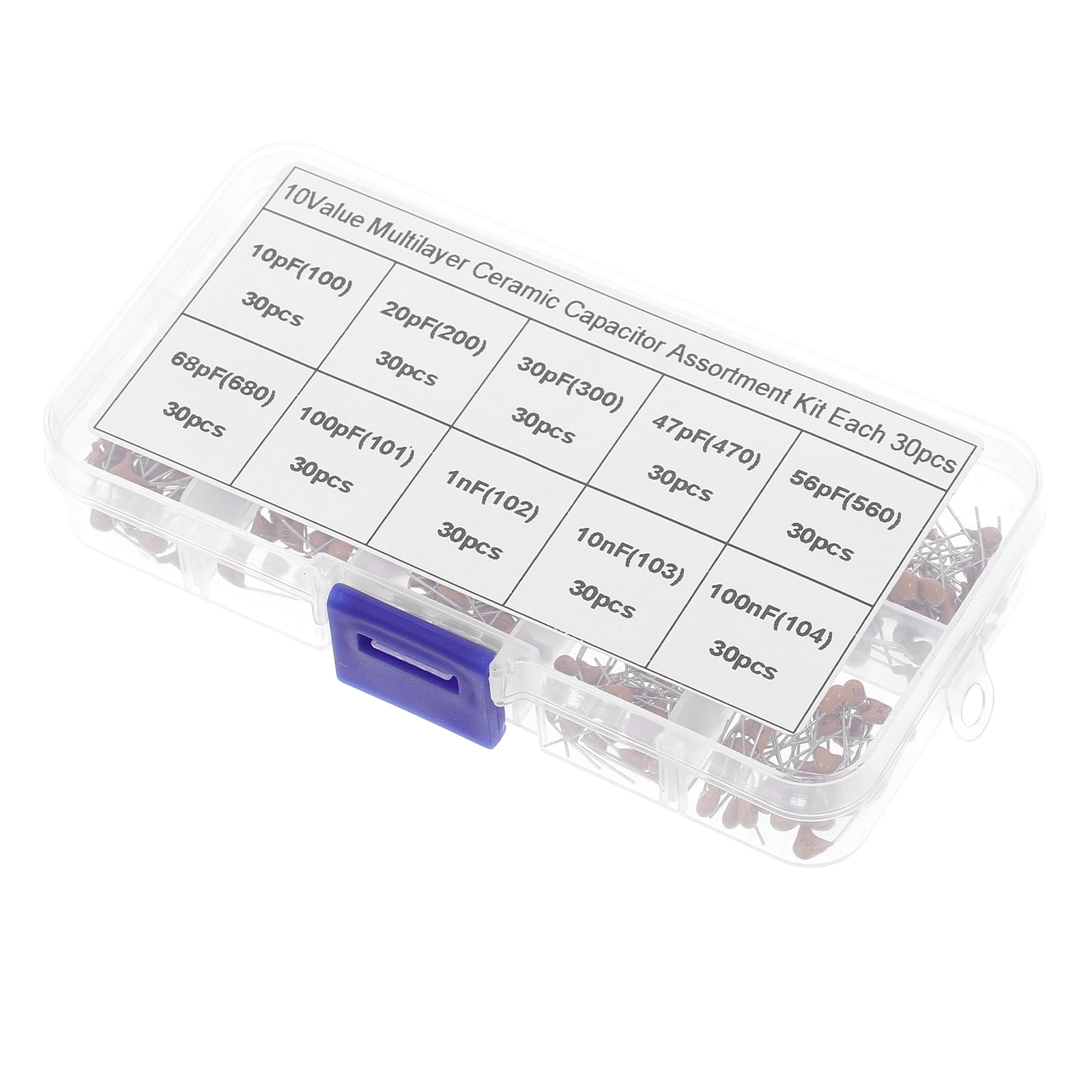 300pcs Essential Ceramic Capacitor Kit For Electronics Enthusiasts ...