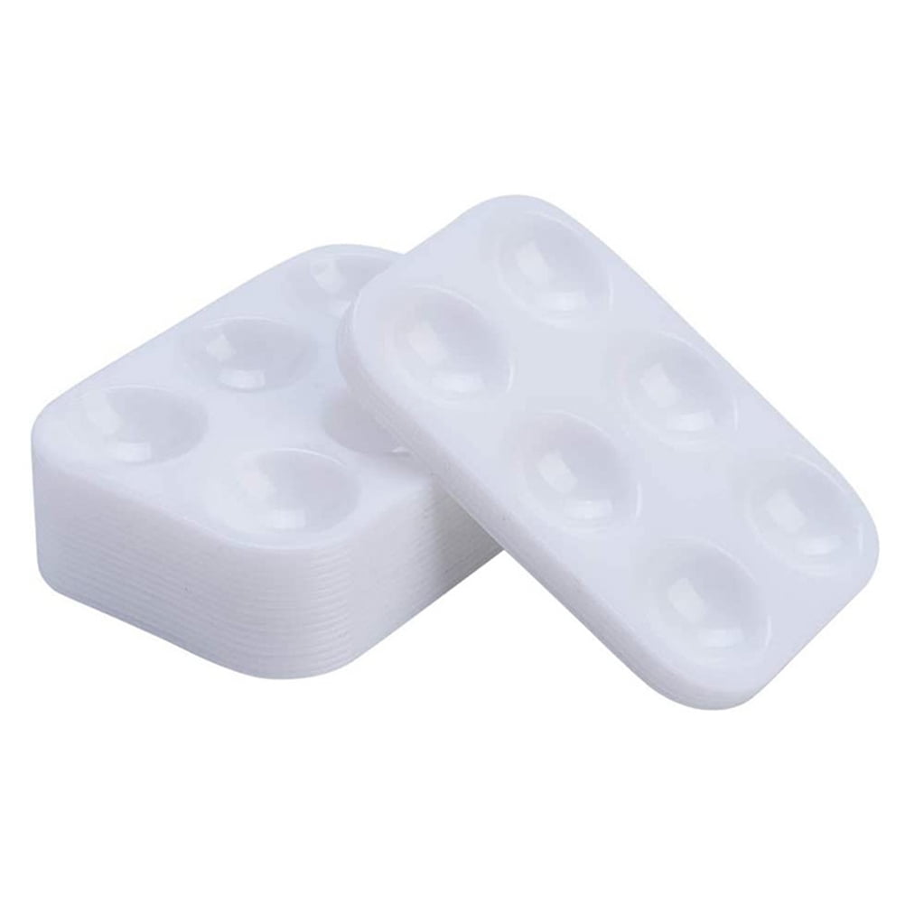 HOMEMAXS 30Pcs Plastic Watercolor Palette Oil Painting Tray DIY Craft ...