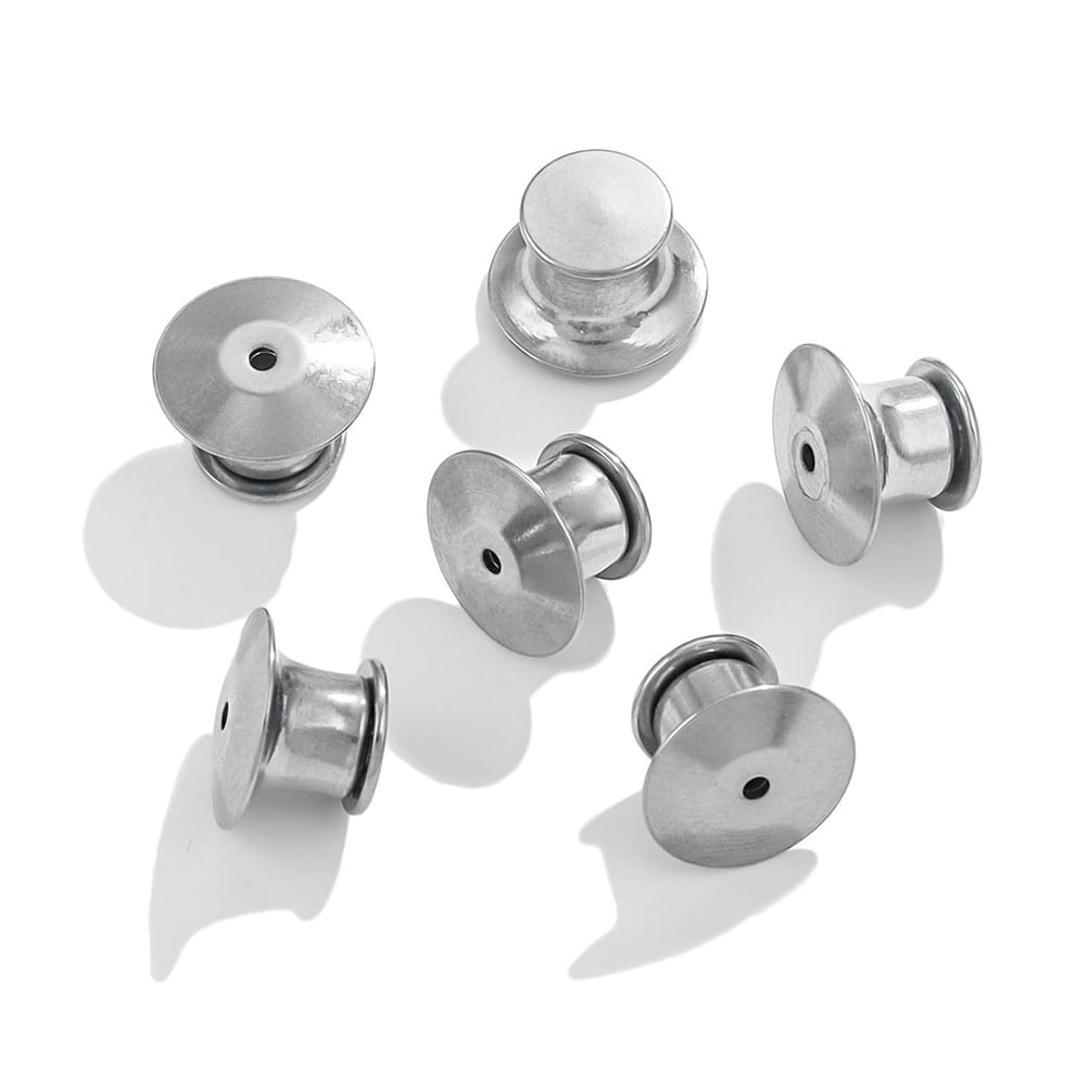 30pcs Locking Pin Back Locking Pin Keeper Clasp Metal Pin Backing for ...