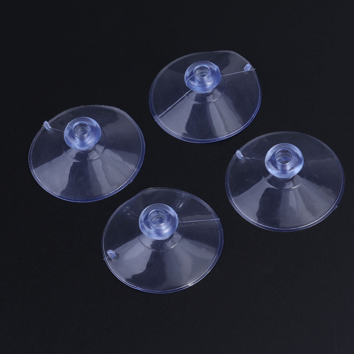 30pcs PVC Clear Round Suction Cups Reusable Plastic Sucker Pads without ...