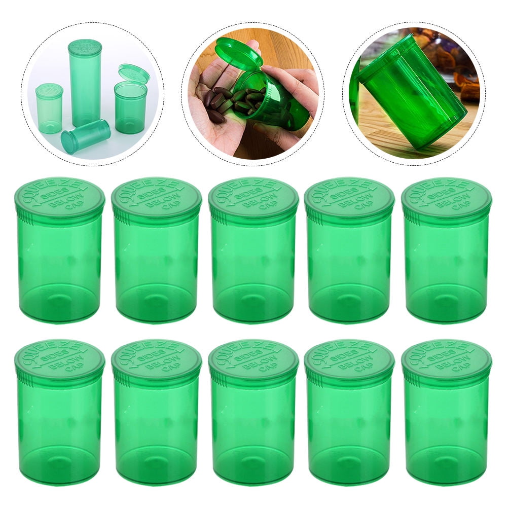HOMEMAXS 30pcs Refillable Bottles Plastic Portable Flipping Capsule ...