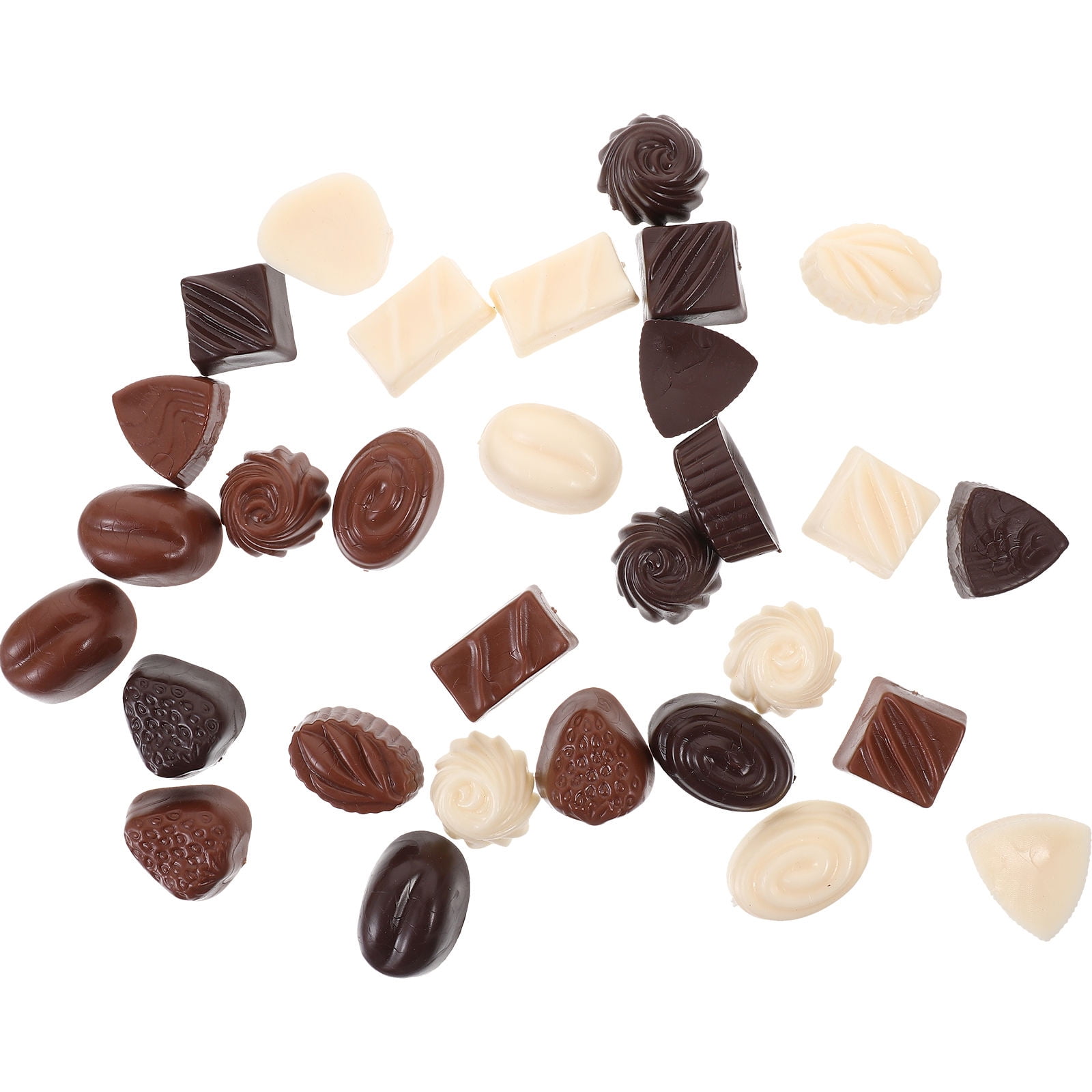 HOMEMAXS 30pcs Simulated Chocolate Prop Models Fake Chocolate Display ...