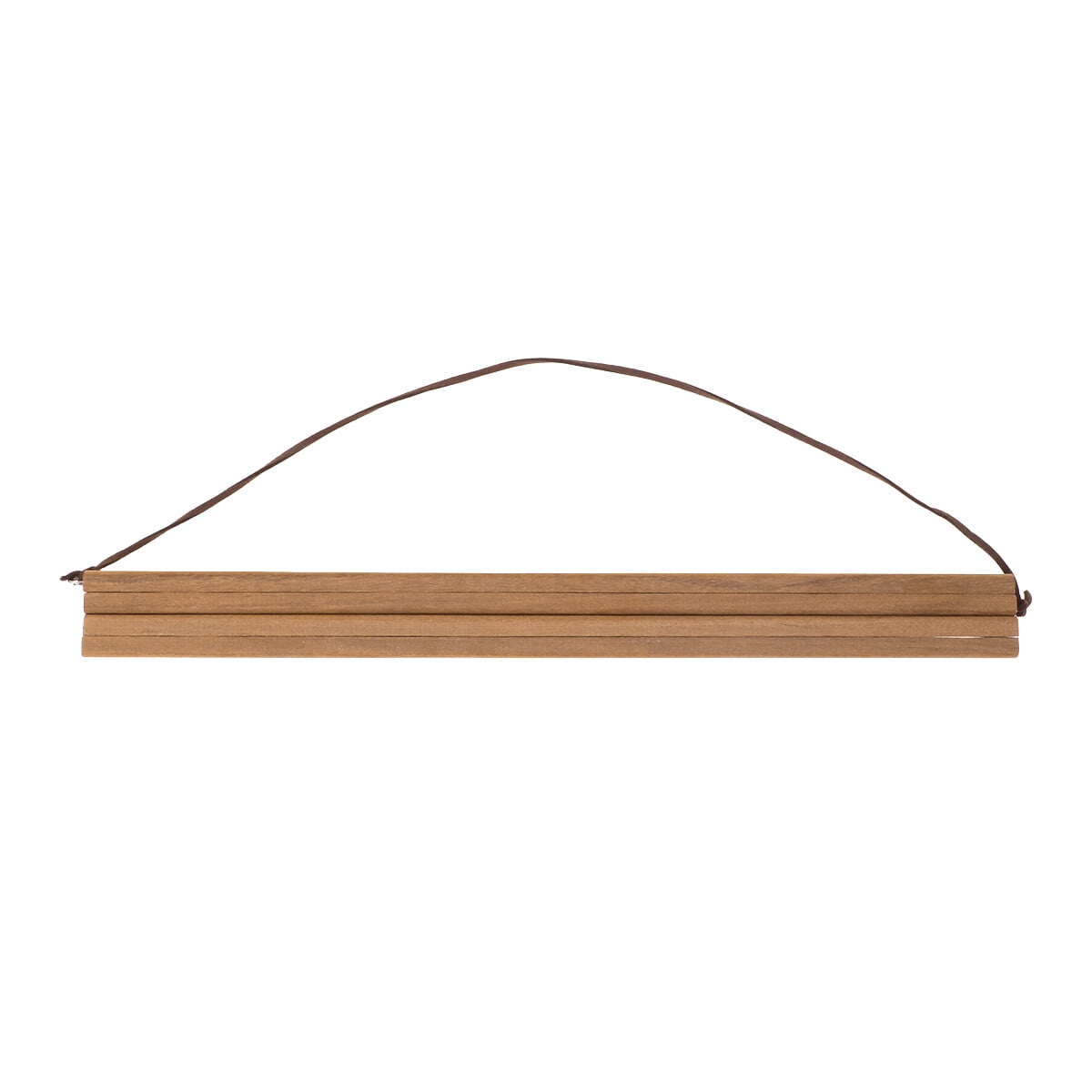HOMEMAXS 31 CM Magnet Hanging Shaft Fabric Hanger Light Brown Poster ...