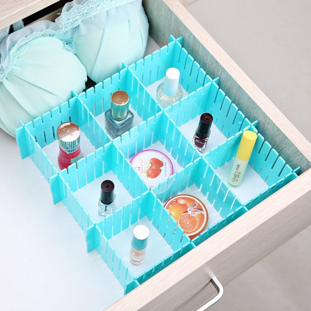 MOKKHNB Clothes Divider Drawer Dividers Blue 32Pcs - Walmart.com