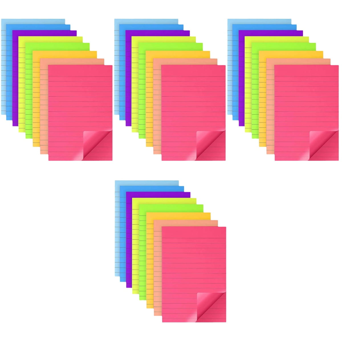 HOMEMAXS 32 Pcs Memo Notepads Tear-off Note Pads Adhesive Notepads ...