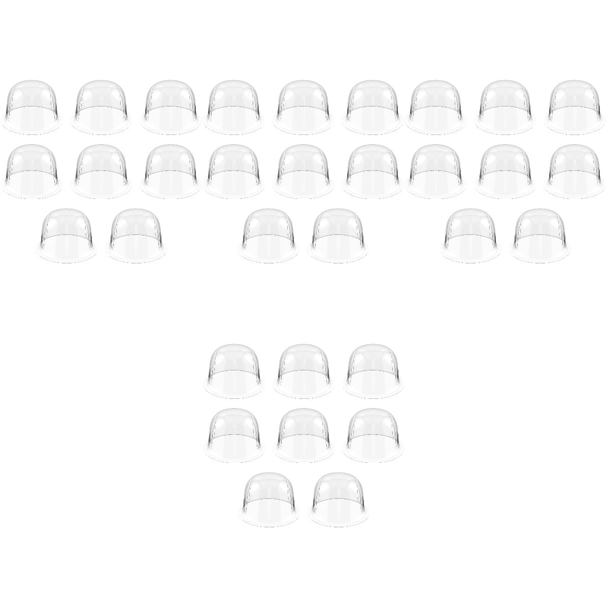 HOMEMAXS 32 pcs Dome Hat Support Holders Hat Shape Protector Plastic ...