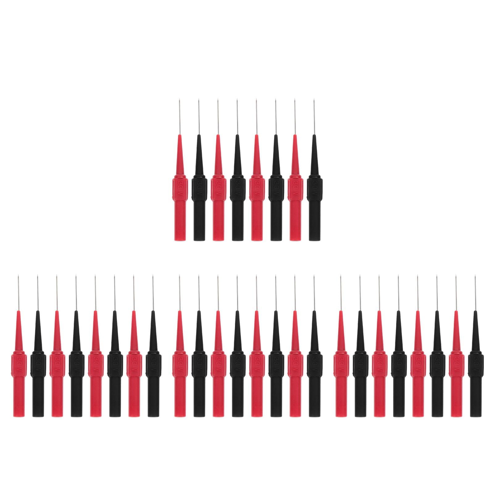 HOMEMAXS 32 pcs Probes Pin Insulation Piercing Needle Test Probes Pin ...