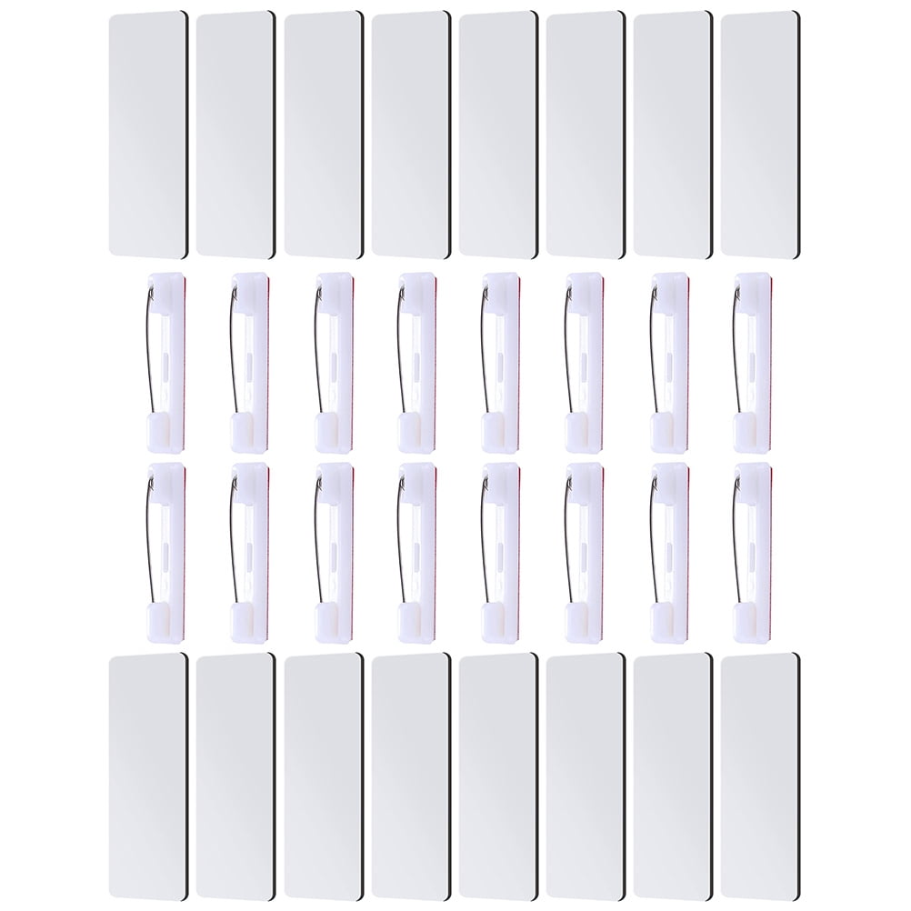 32Pcs Blank Name Tags Sublimation Name Tag, Name Tags Crafting Badges ...