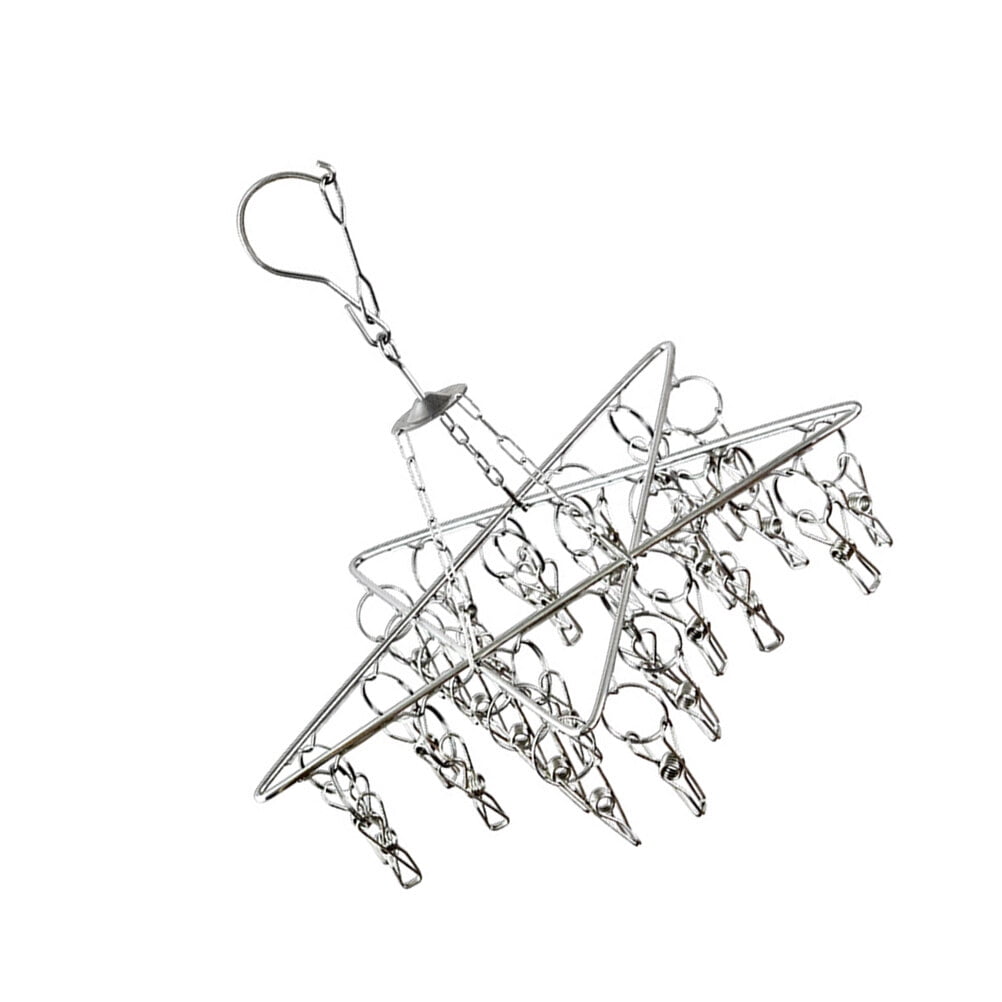 35*14in Socks Drying Racks Star Shape for Indoor Laundry with Clipping ...