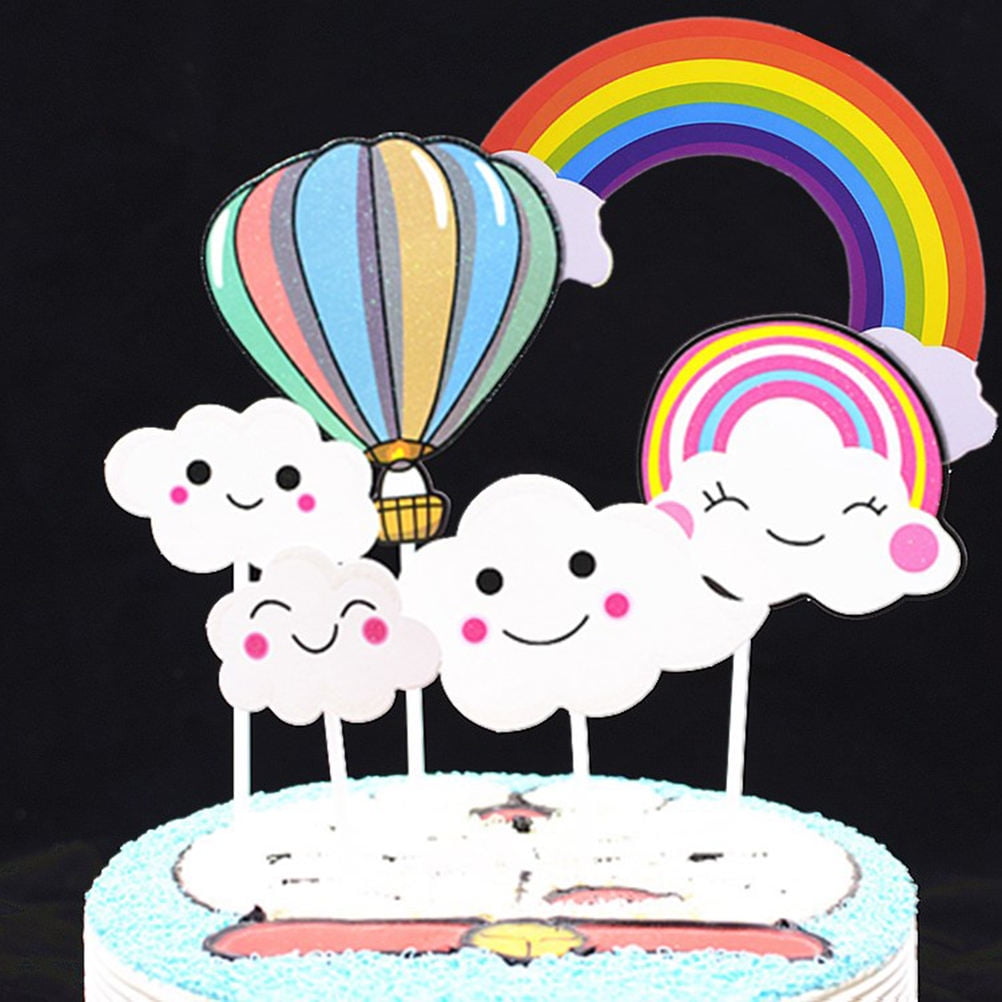 HOMEMAXS 36 Pcs Cake Toppers Happy Birthday Decoration Insert Items ...