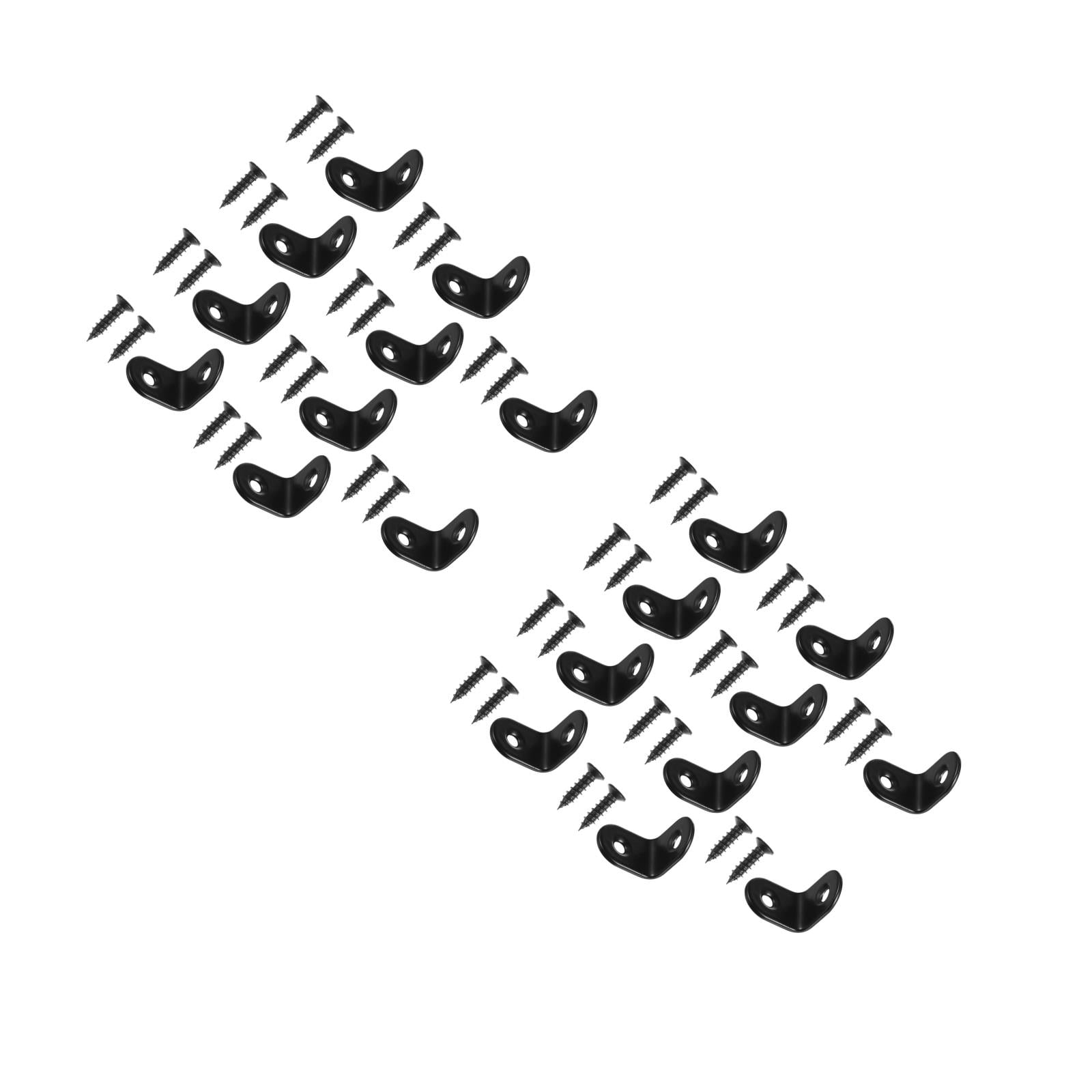 HOMEMAXS 36 Sets Practical L Shape Bracket Corner Brace Bracket with ...