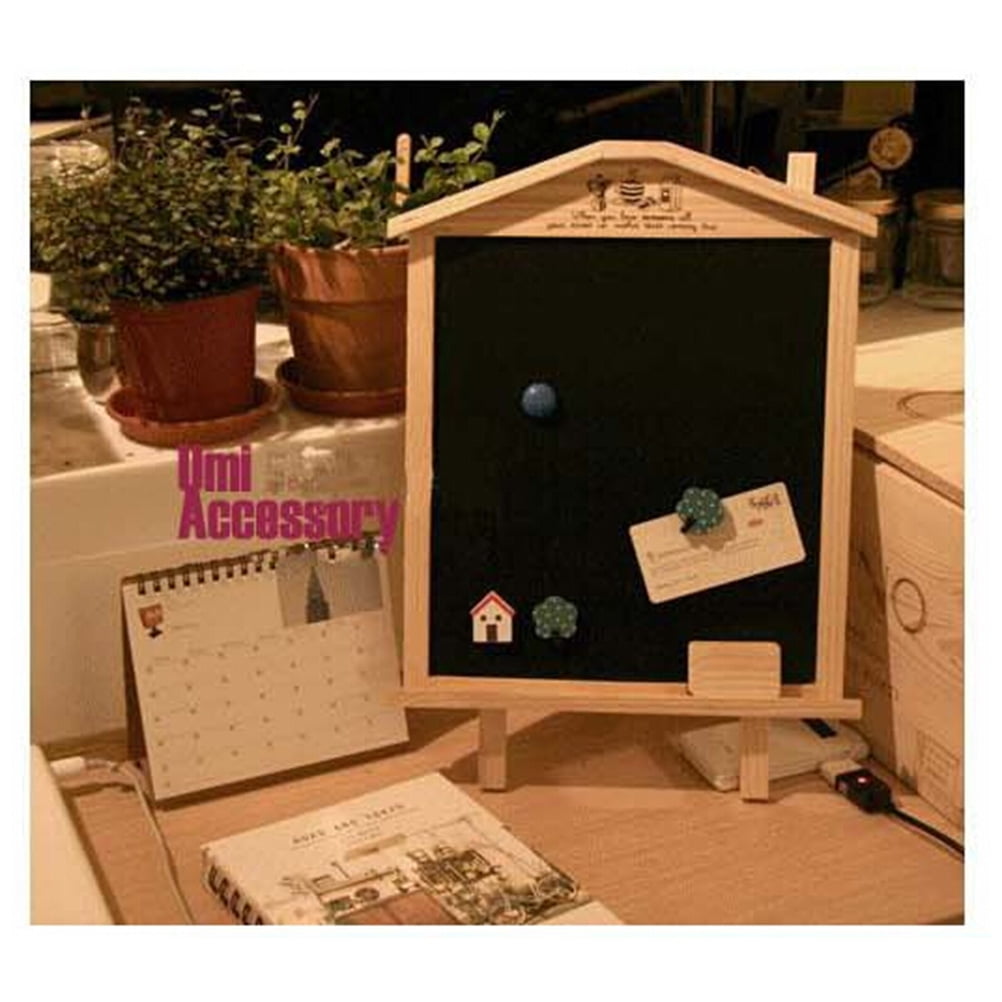 HOMEMAXS 36 x 26cm Wooden Message Board Decorative Chalkboard ...