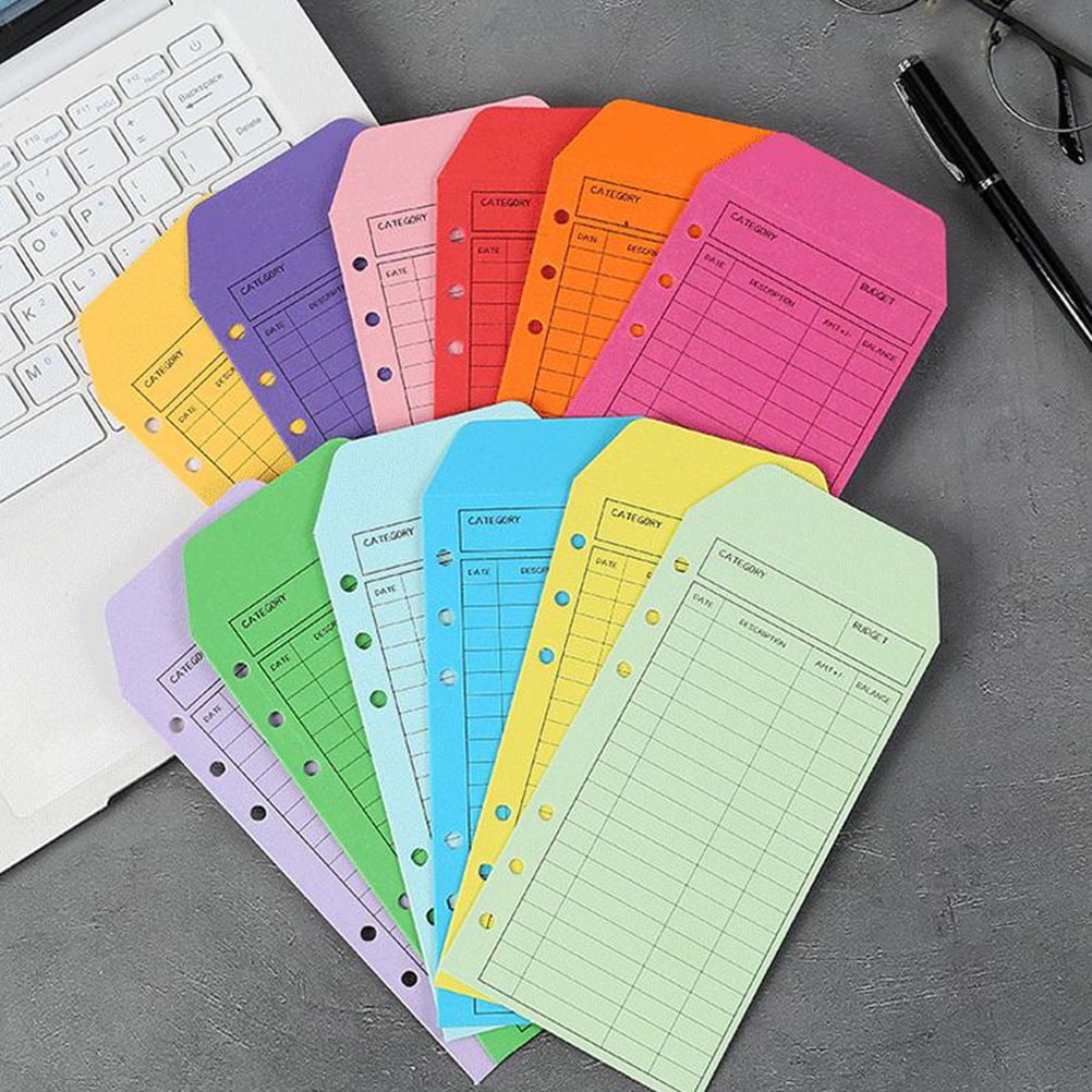HOMEMAXS 36Pcs Colorful Money Envelopes Cardstock Budget Envelope ...