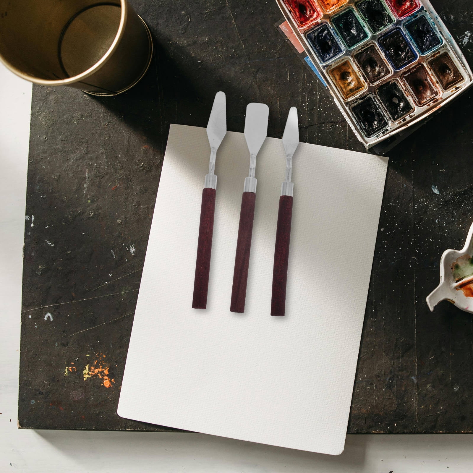 HOMEMAXS 3PCS Palette Knife Professional Art Scraper Tool Set Artists ...