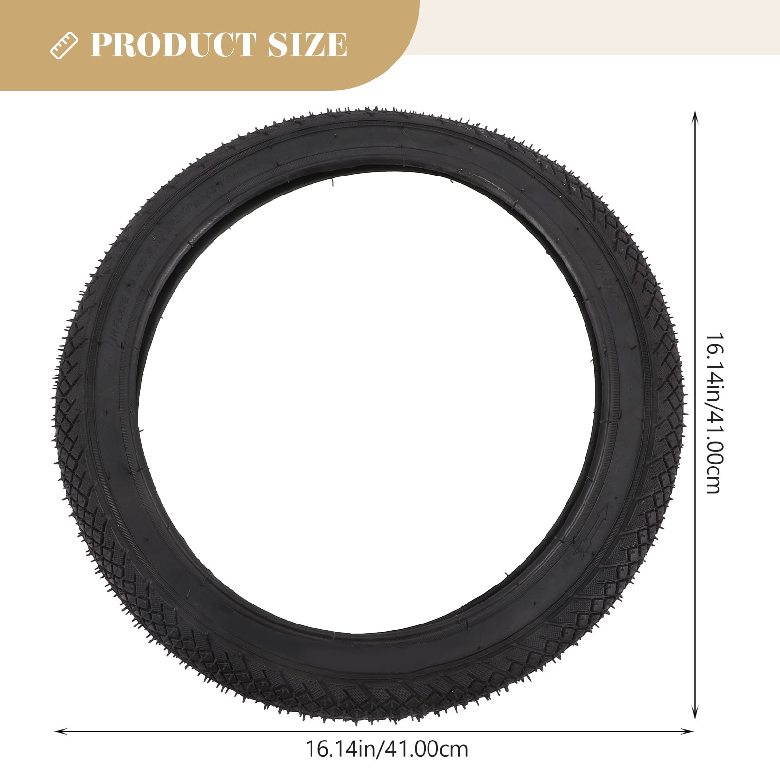 HOMEMAXS 3Pack Bike Tire Tube for Youth Bicycles with Durable and Slip Resistant Design in ...