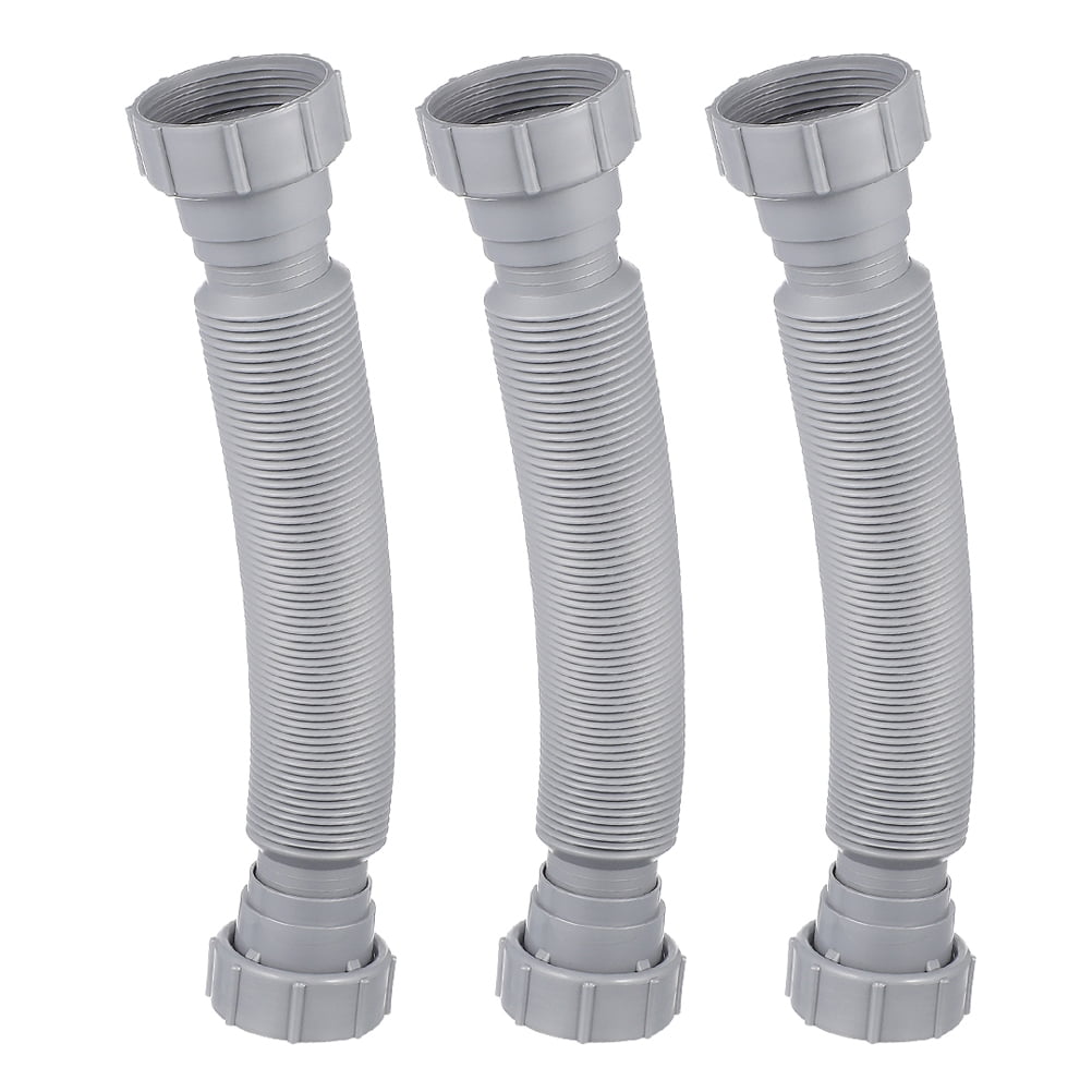 HOMEMAXS 3Pcs Bathroom Sink Trap and Flexible PVC Tub Drain - RV Drain ...