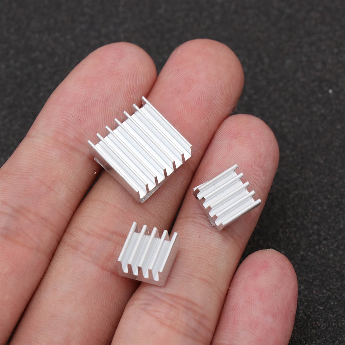 3Pcs Heat Sink Aluminum Heatsink Radiator Cooler Kit for (Silver ...