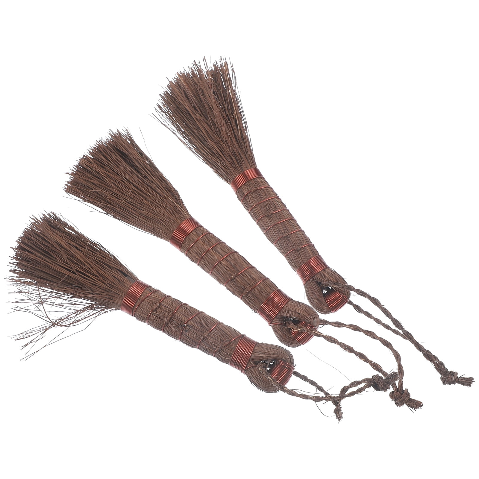 HOMEMAXS 3Pcs Multi-use Brooms Palm Fiber Bonsai Broom Planter Washing ...