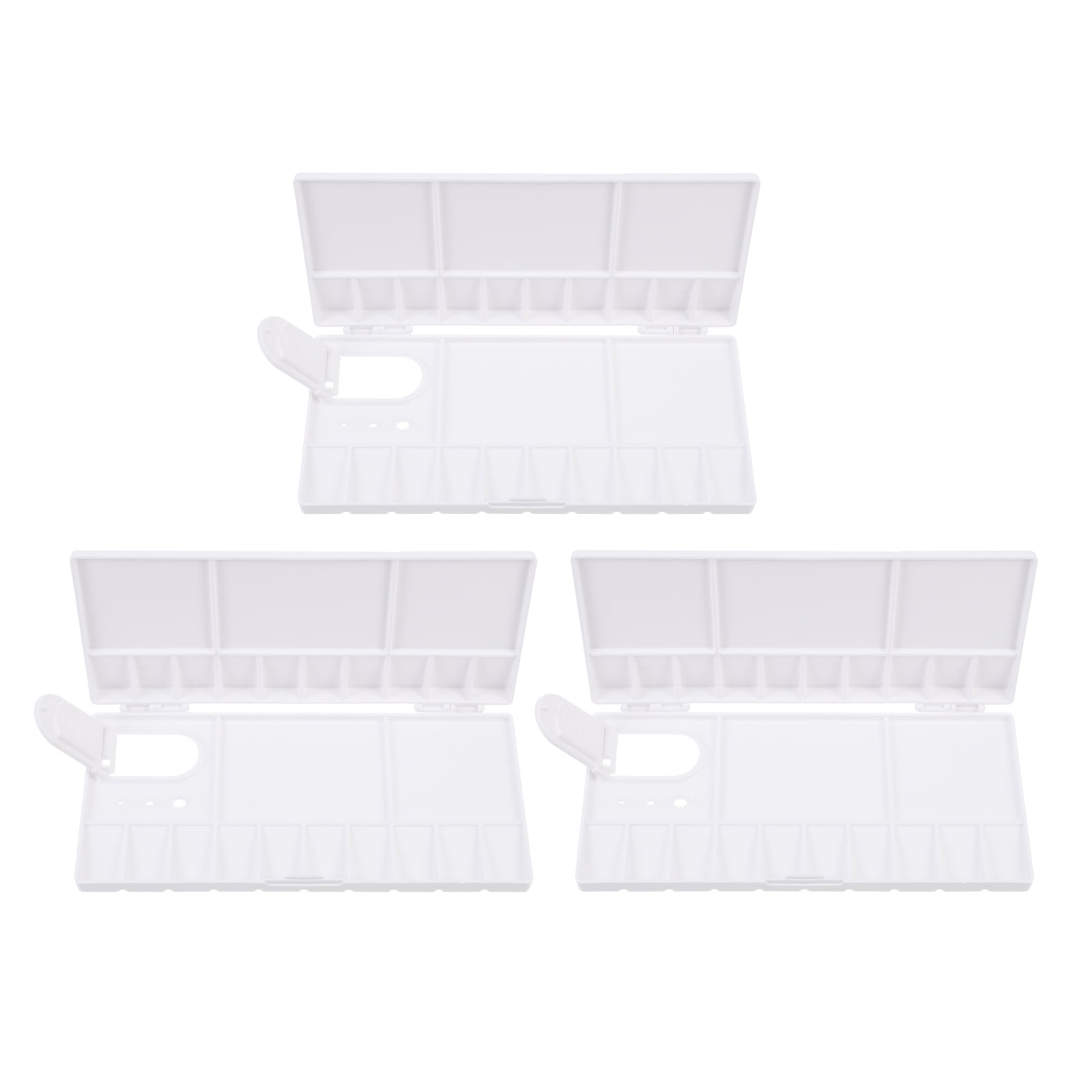 Watercolor Pigment Box with Compartments for Storage Made of Plastic ...