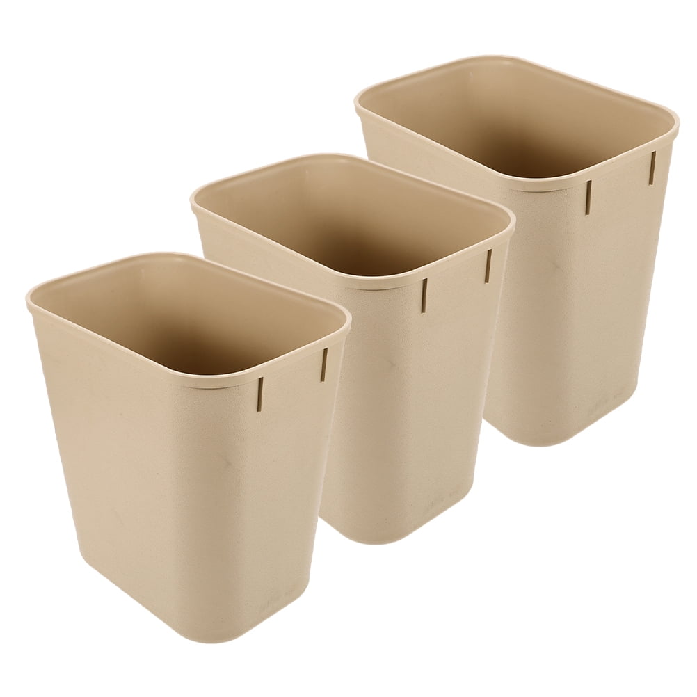 HOMEMAXS 3Pcs Plastic Trash Can Trash Bucket Garbage Can Large Capacity ...