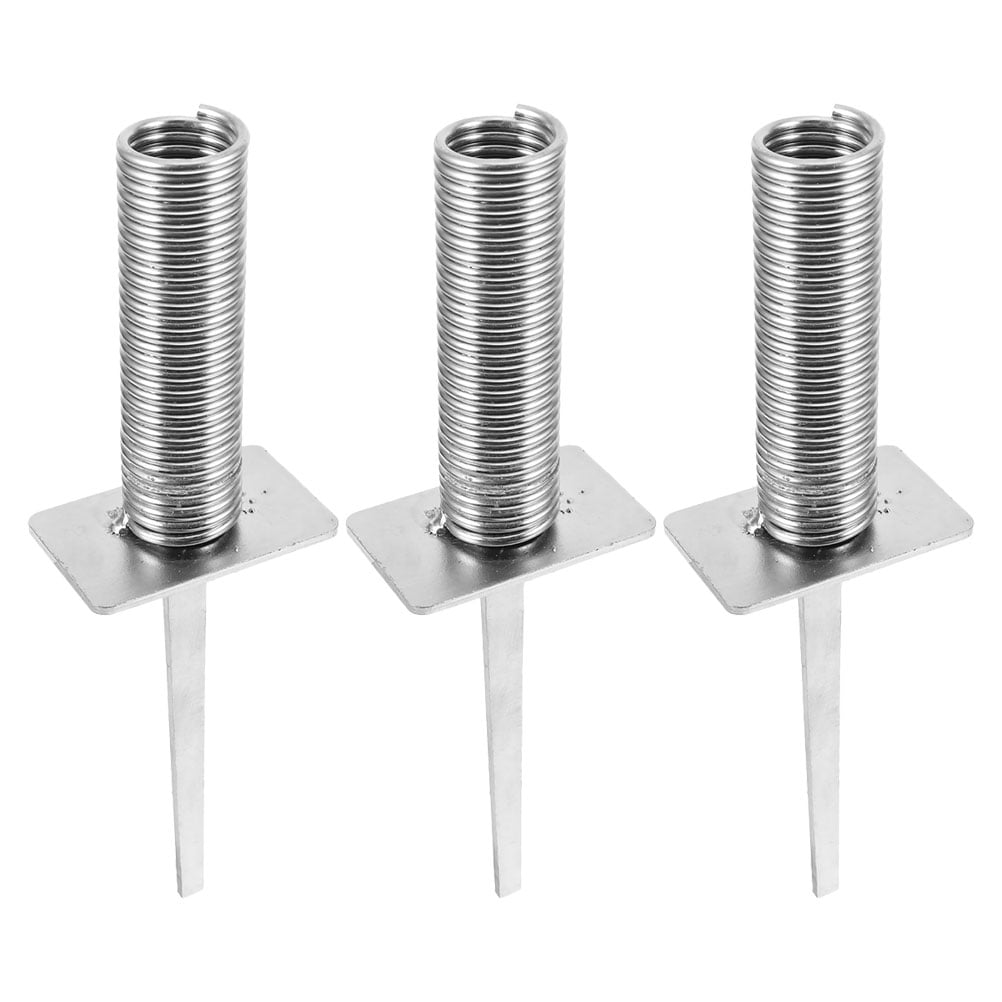 HOMEMAXS 3Pcs Spring Ground Nail Football Flagpole Holder Soccer ...