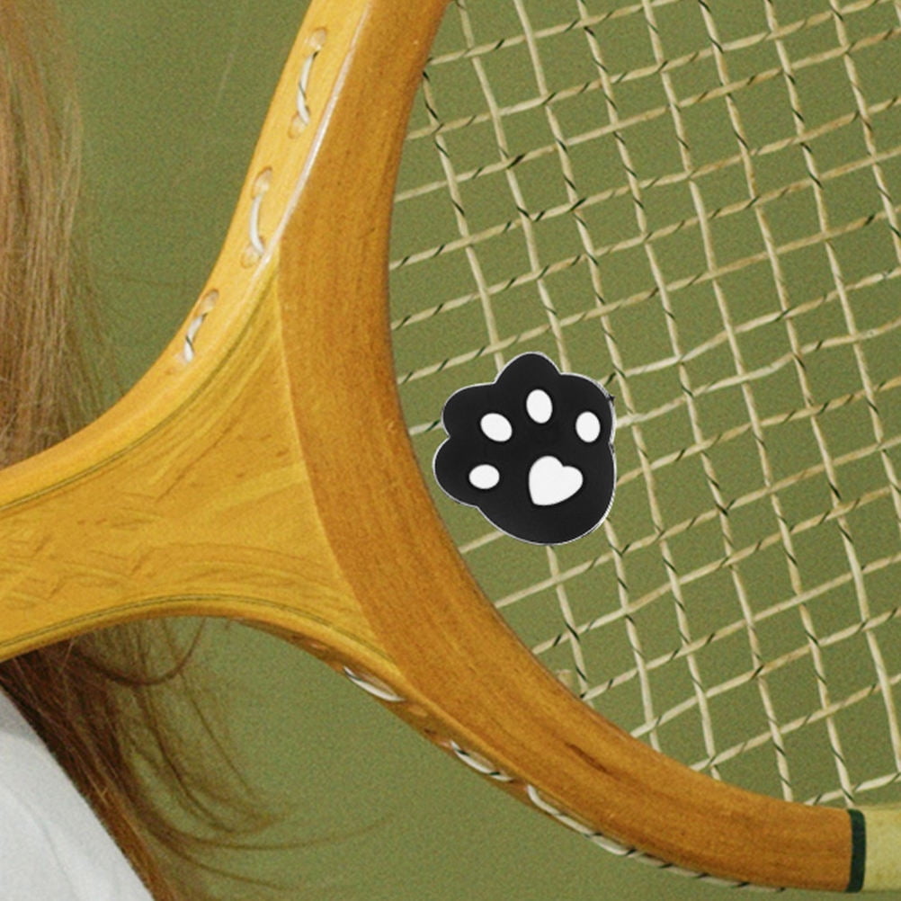 HOMEMAXS 3Pcs Tennis Racket Shock Absorber Dampener in Black Silicone ...