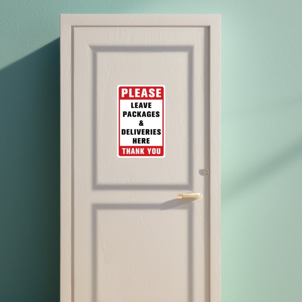 HOMEMAXS 3Pcs Wall Deliveries Sticker Please Leave Packages Here Decal ...