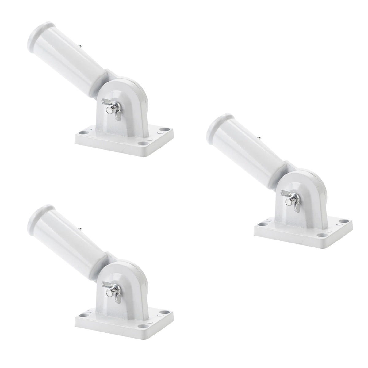 HOMEMAXS 3pcs Adjustable Aluminium Alloy Flag Pole Holder Bracket Multi ...