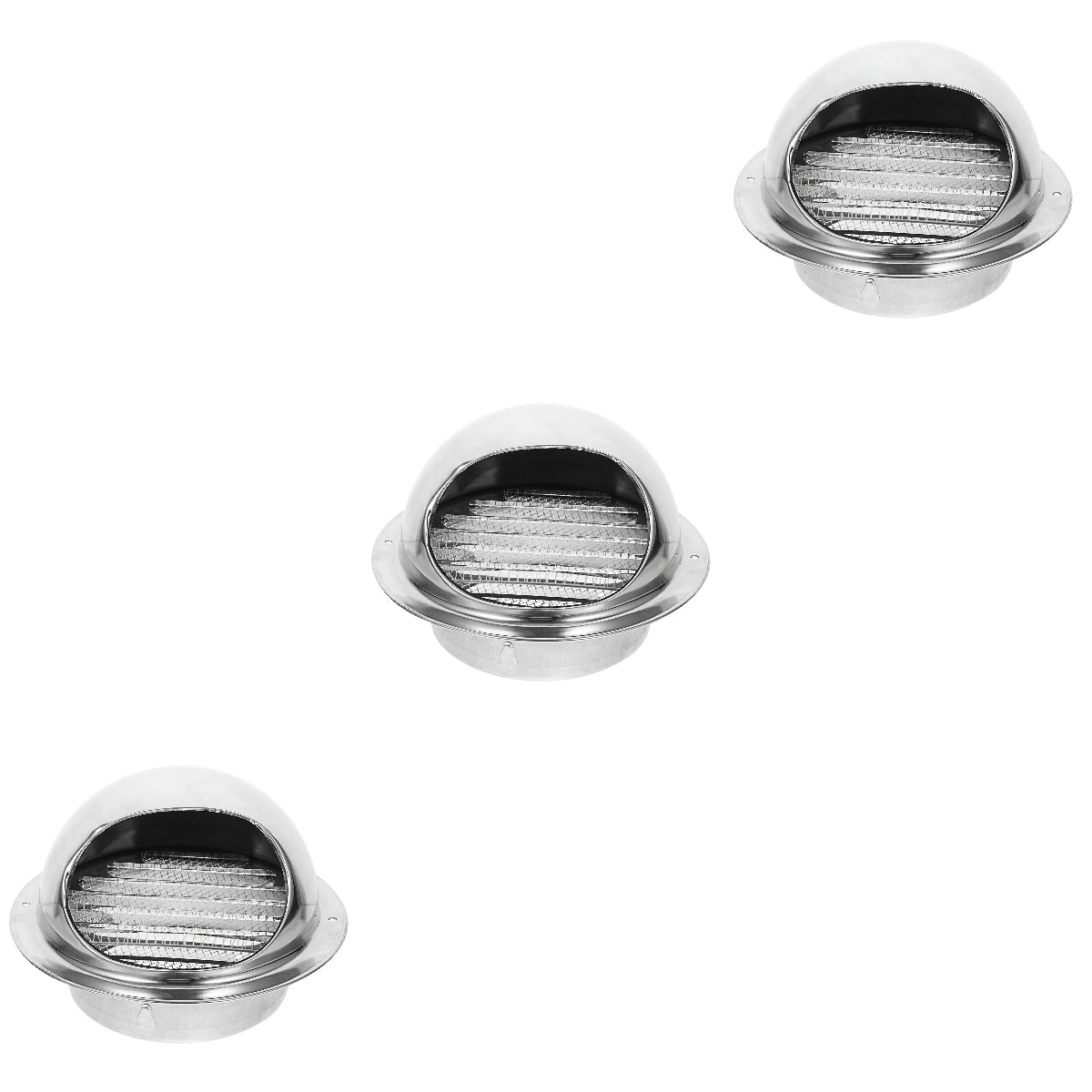 HOMEMAXS 3pcs Air Vent Extractor Wall Mount Soffit Vent 304 Stainless ...