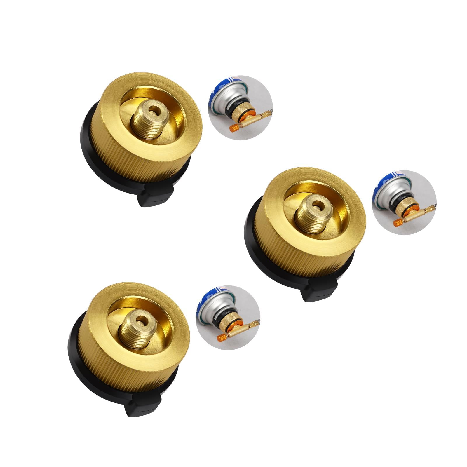 HOMEMAXS 3pcs Aluminum Portable Camping Stove Adapter, Camping Stove ...