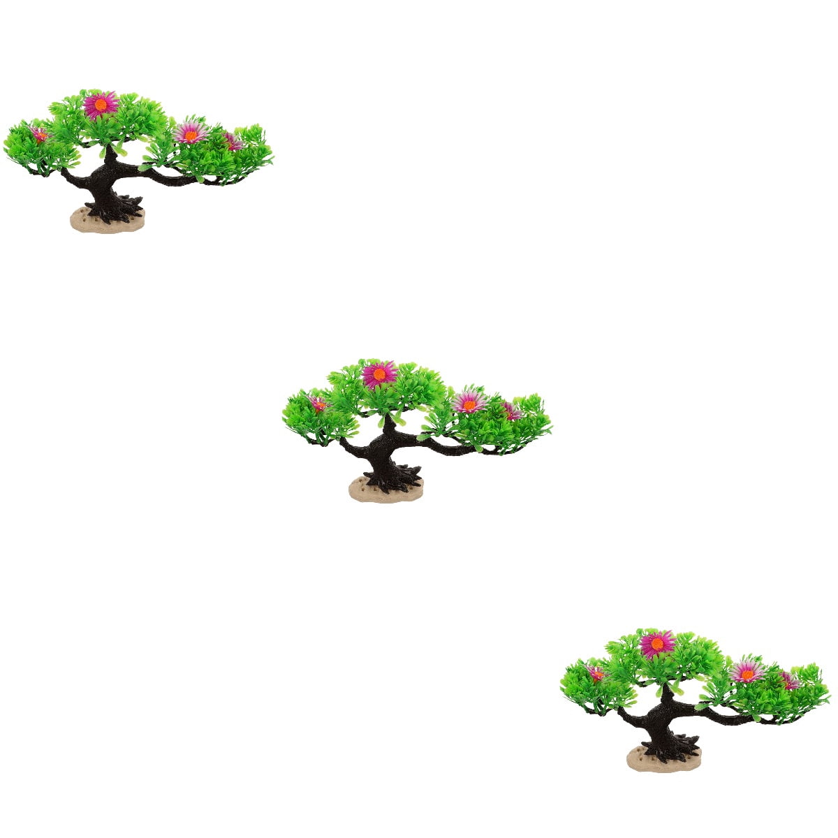 3pcs Aquarium Lifelike Tree Decoration Aquarium Tree Ornament Fish Tank ...