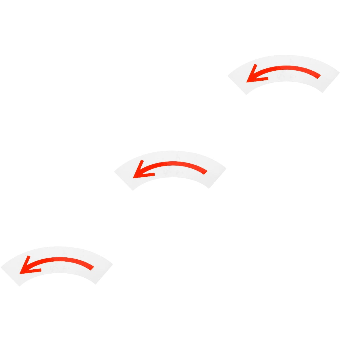 HOMEMAXS 3pcs Arrow Indicator Equipment Sticker Arrow Warning Sticker ...