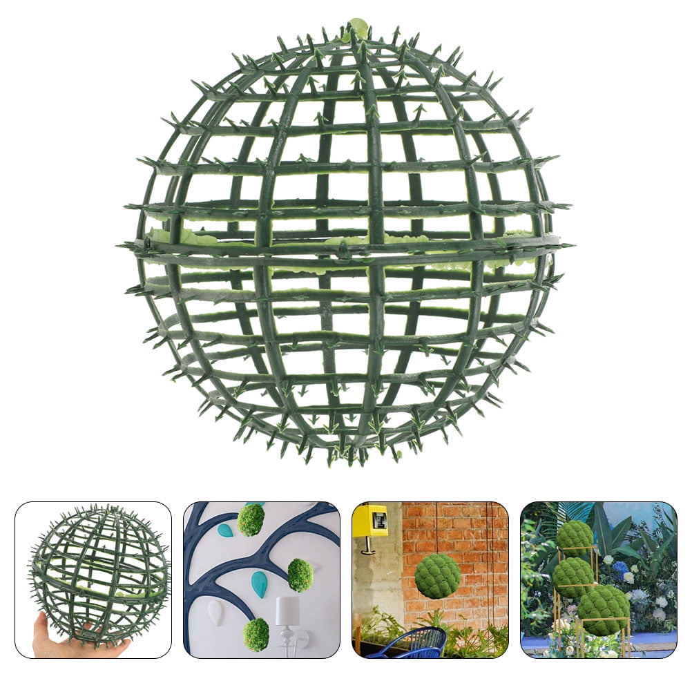 HOMEMAXS 3pcs Artificial Plant Topiary Ball Support Cage Plastic Plant ...