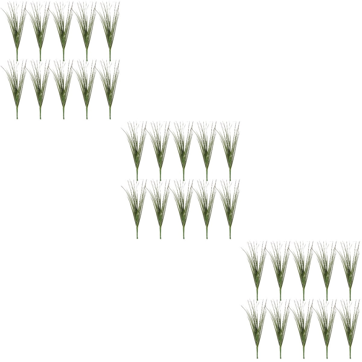 3pcs Artificial Plants Shrubs 10Pcs Fake Wheat Grass Outdoor Greenery ...